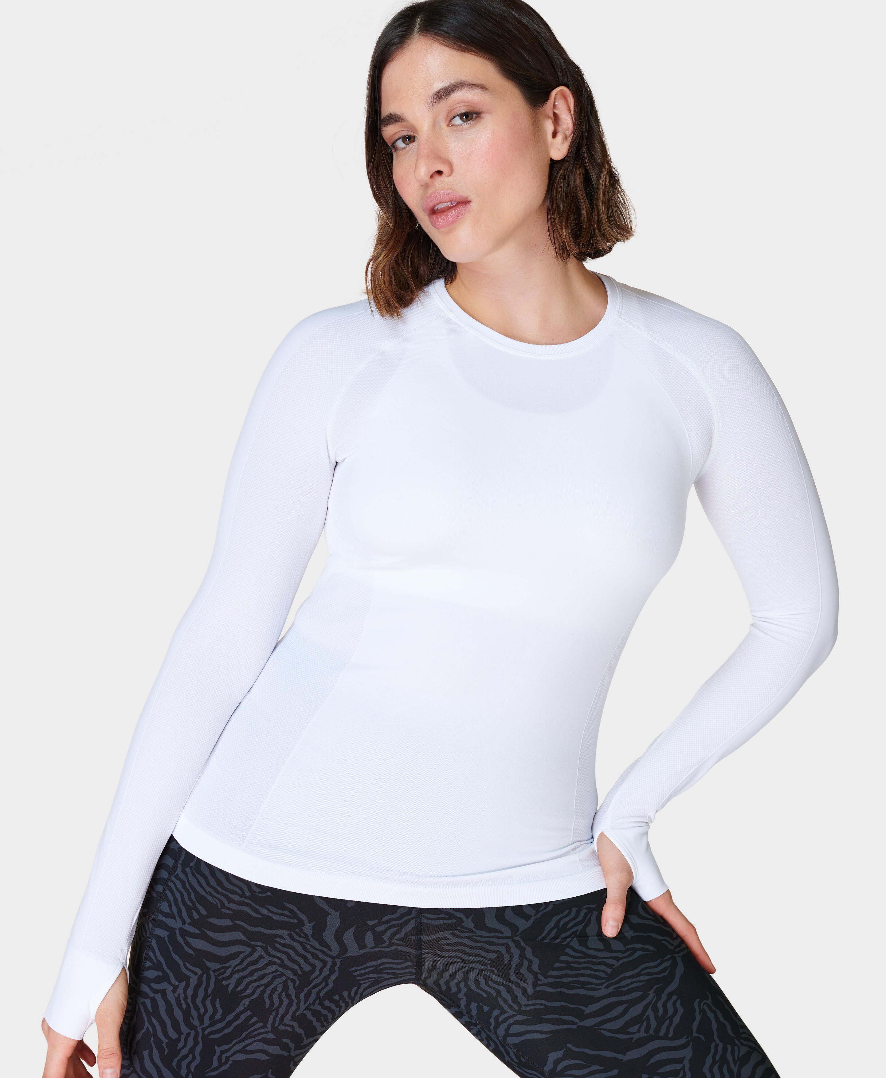 Athlete Seamless Workout Long Sleeve Top – Sweaty Betty NZ